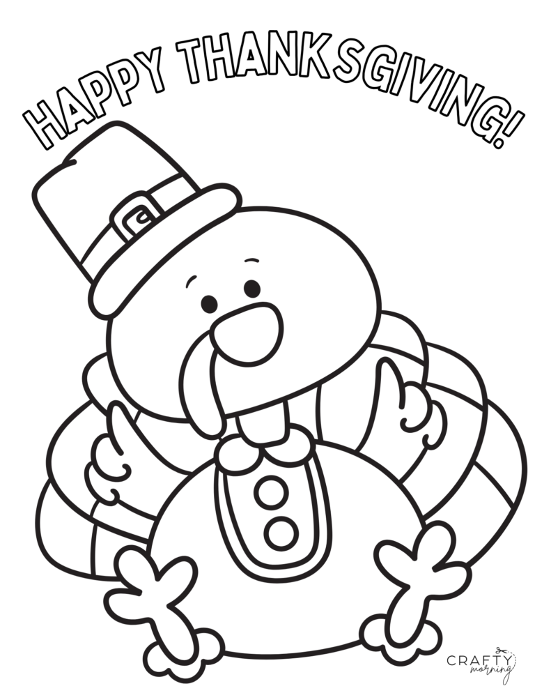 Printable Thanksgiving Coloring Pages - Crafty Morning