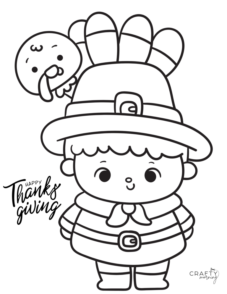 Printable Thanksgiving Coloring Pages - Crafty Morning