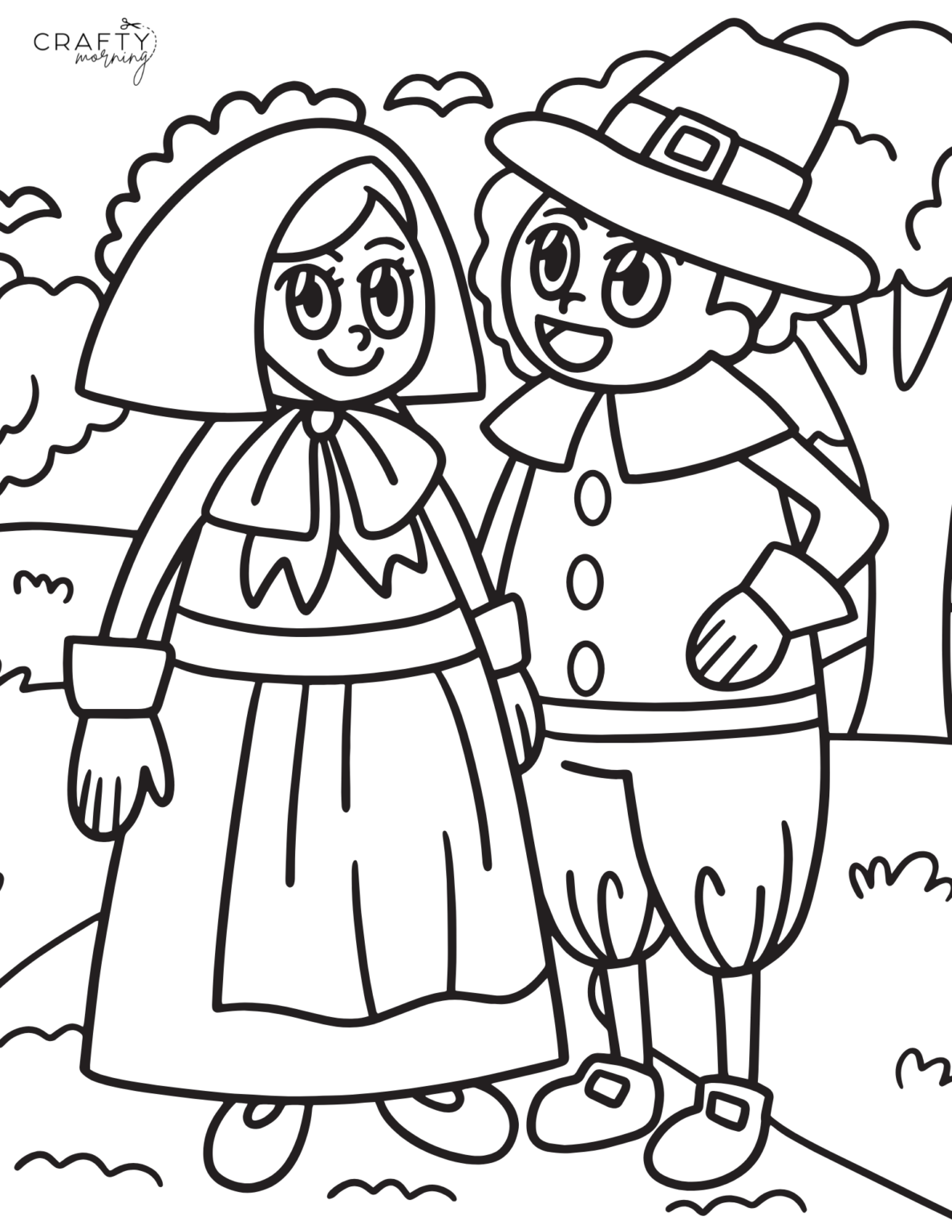 Printable Thanksgiving Coloring Pages - Crafty Morning