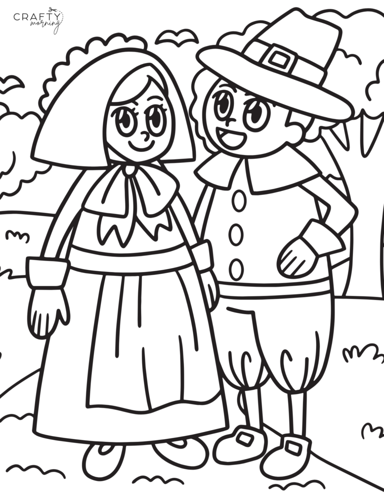 Printable Thanksgiving Coloring Pages - Crafty Morning