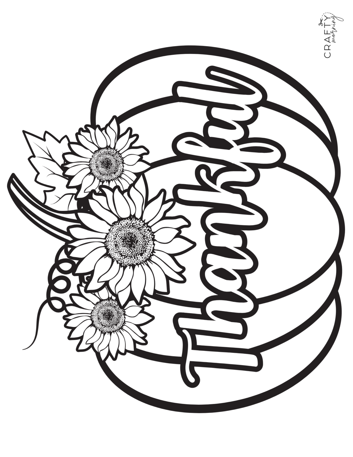 Printable Thanksgiving Coloring Pages - Crafty Morning