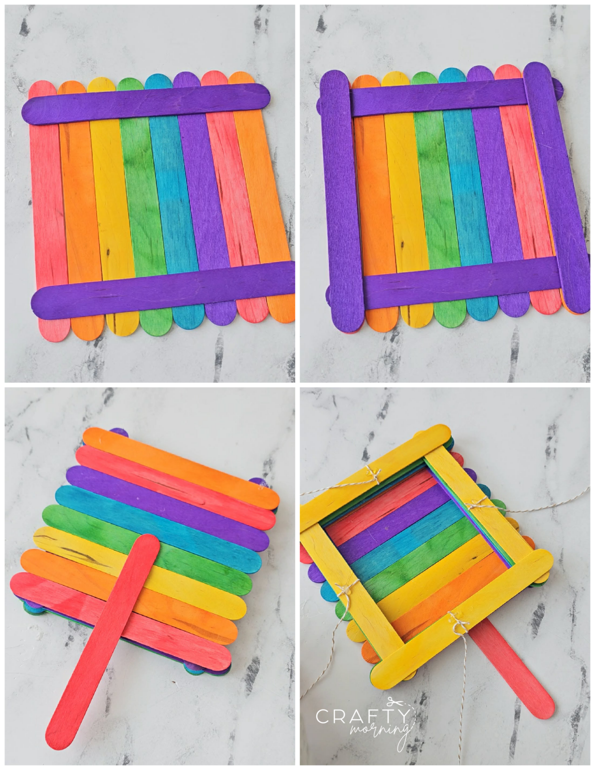 Popsicle Stick Birdfeeder Craft - Crafty Morning