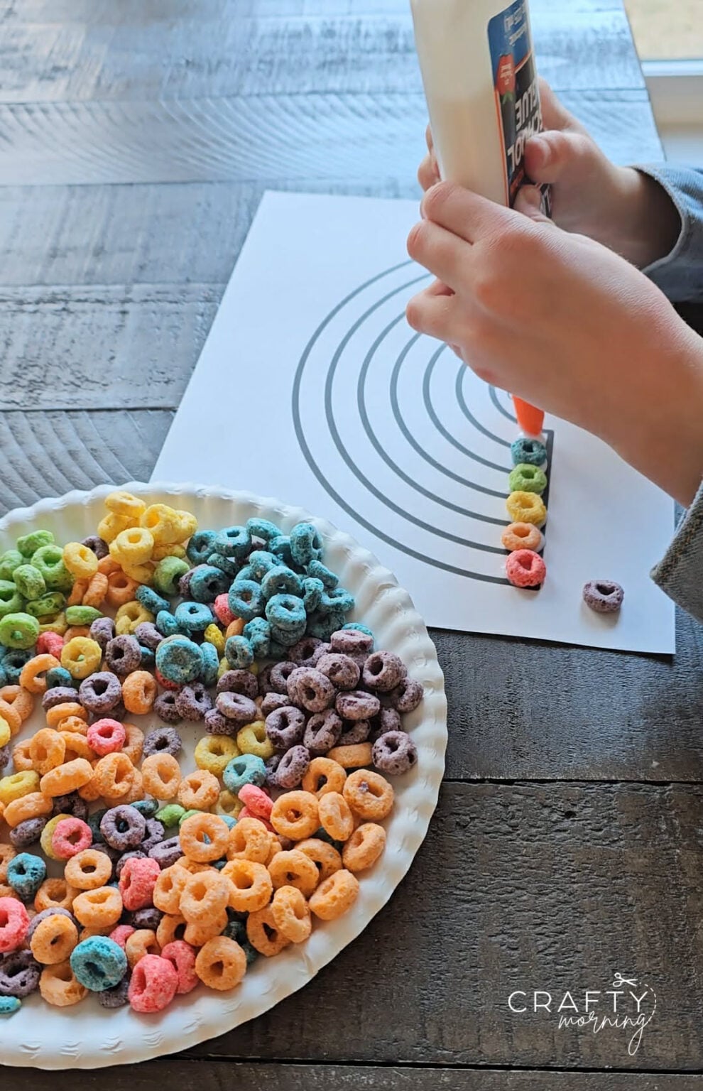 Fruit Loop Rainbow Craft (with Printable) - Crafty Morning